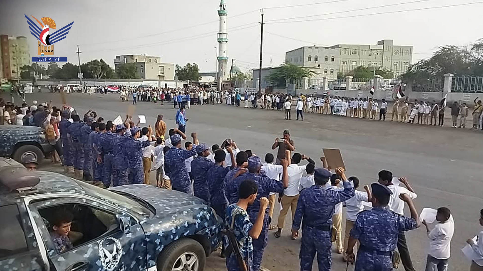 وقفة بمديرية الحالي بالحديدة تضامناً مع الشعب الفلسطيني والتنديد
