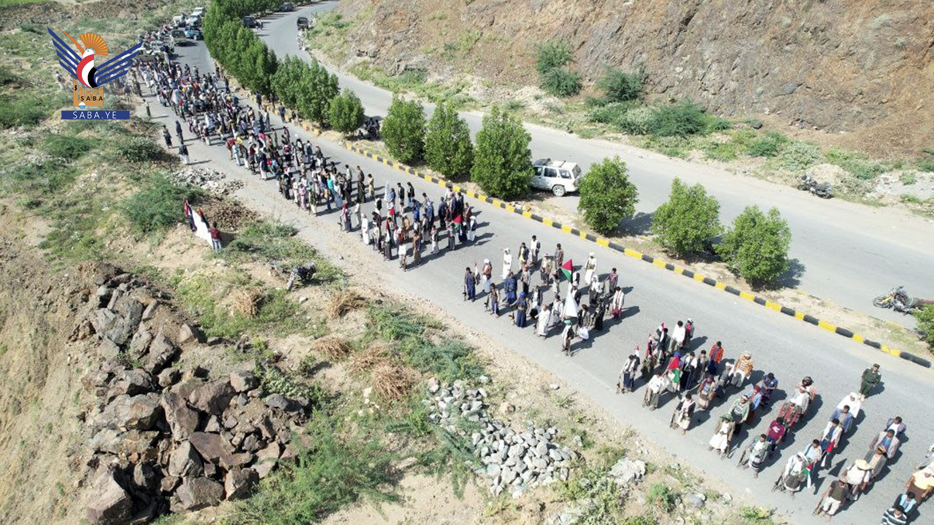 حجة عرض رمزي لخريجي دفعة طوفان الأقصى سبأنت وكالة سبأ