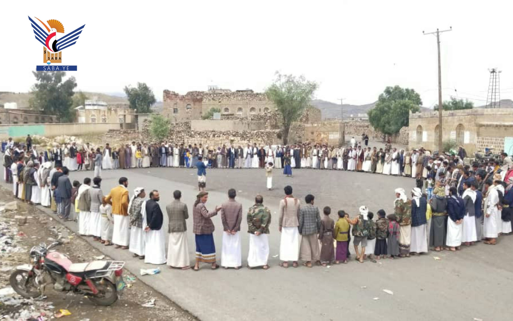 وقفات في مديريات ذمار تنديداً بجرائم العدو الصهيوني في غزة سبأنت