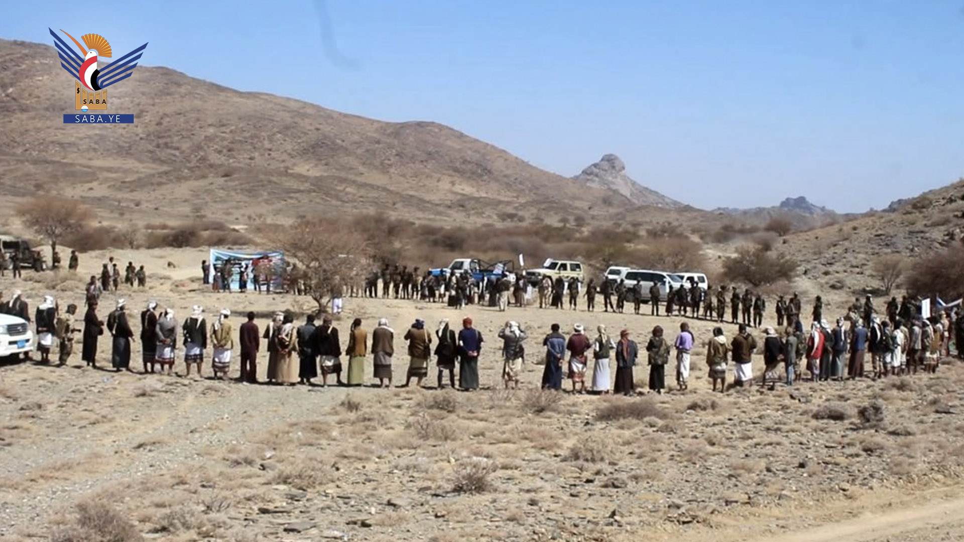 وقفة قبلية بمديرية ناطع بالبيضاء وتخرج دفعة اللواء الرقابي سبأنت