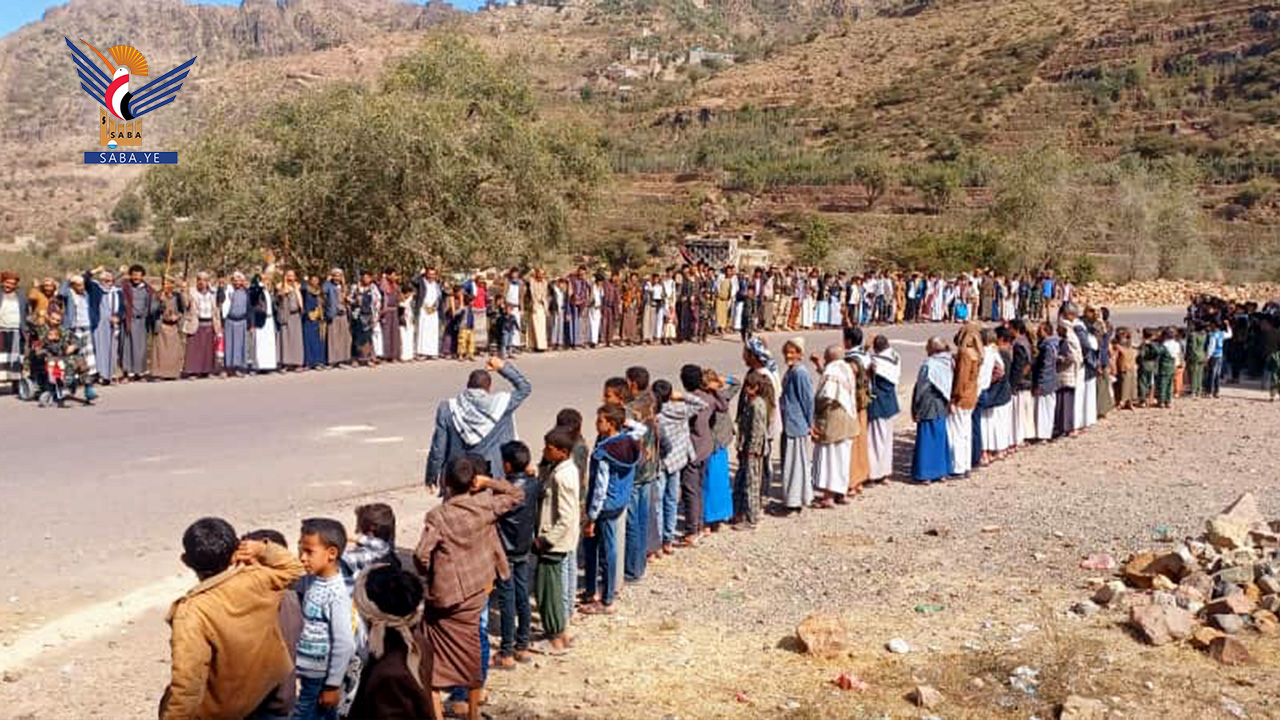 قبائل قُران بمديرية جبل الشرق تعلن النفير في مواجهة العدوان الأمريكي